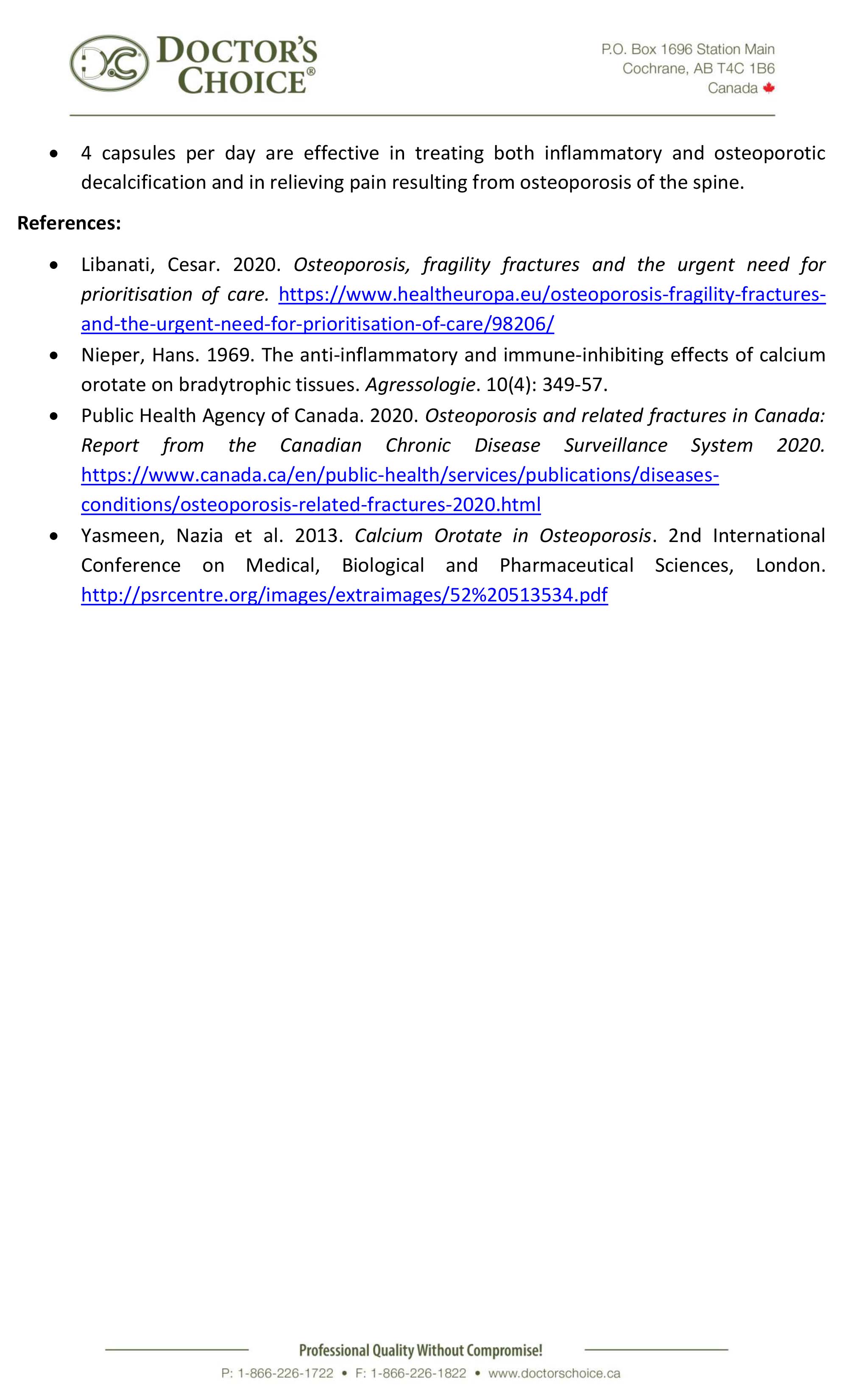 Opti-Cal Complex White Paper – Doctor's Choice