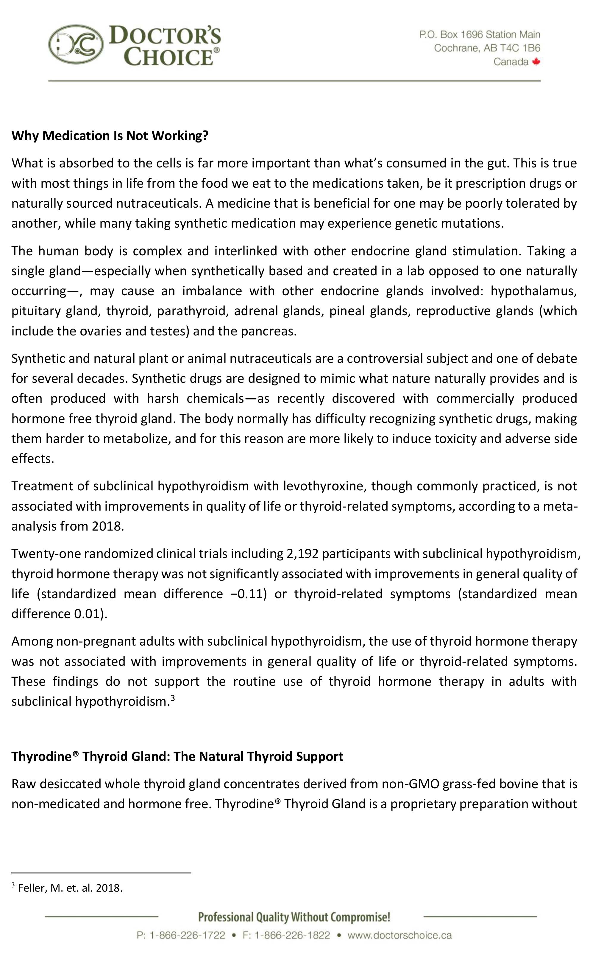 DCH Thyrodine Thyroid gland White Paper Revised-3 – Doctor's Choice